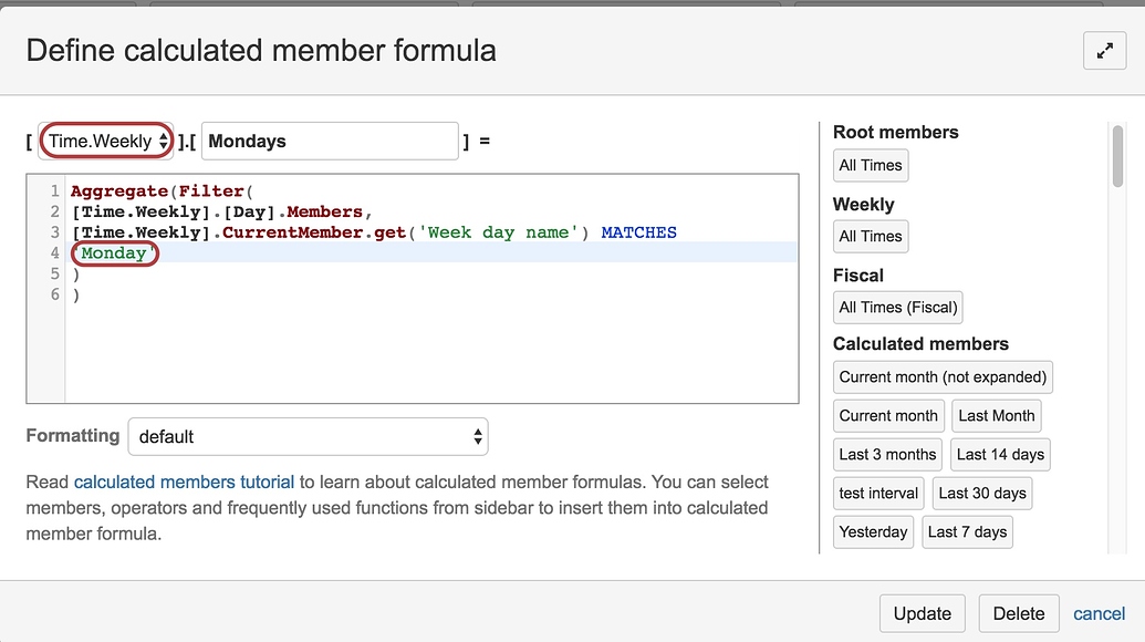 Create a calculated member of the ticket closed in each day of the week - Questions & Answers ...