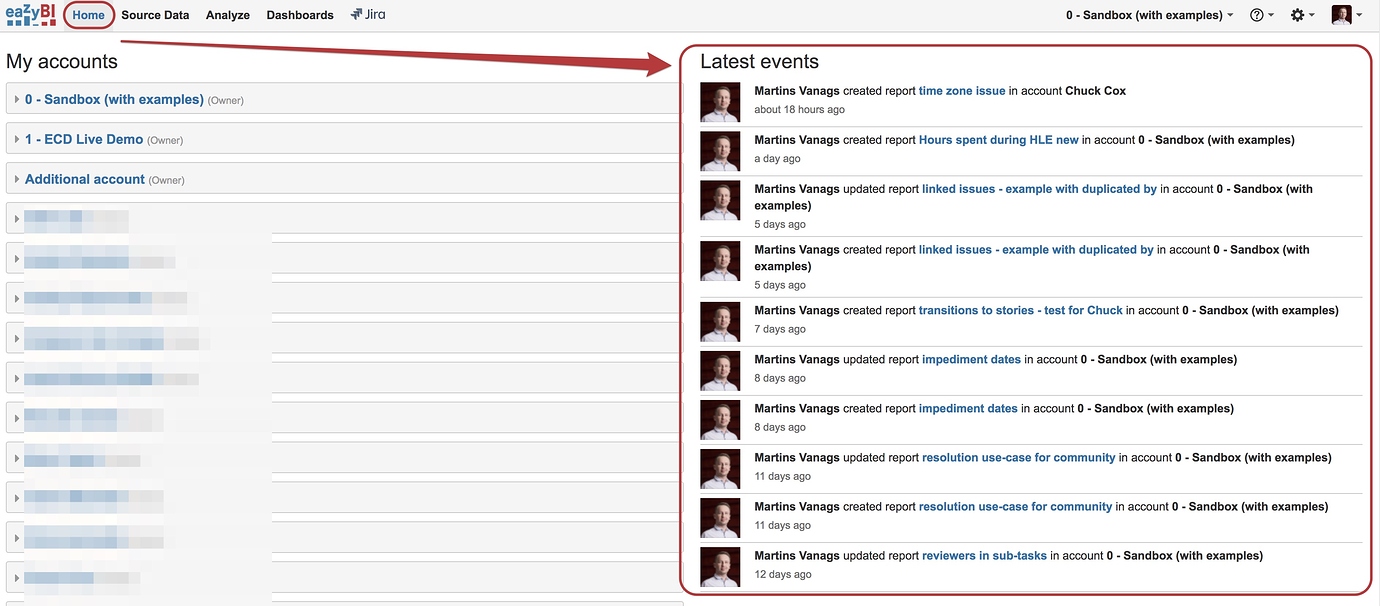 Open Recently Modified Report Feature Requests Eazybi Community