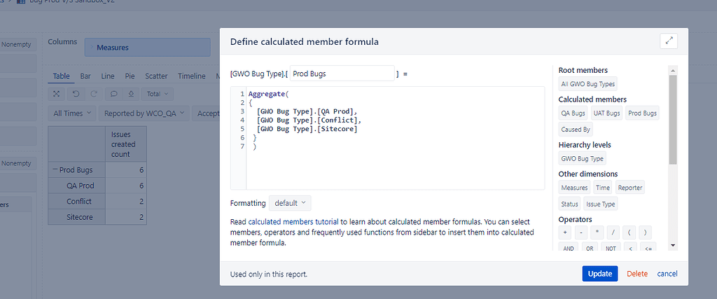 New calculated mamber based on dimension for multiselect custom field - Questions & Answers ...