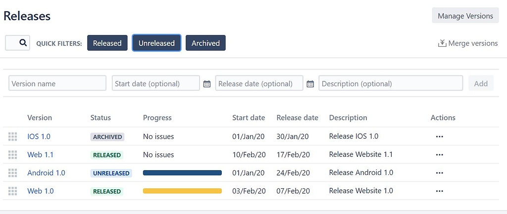 How to filter fix version status - Questions & Answers - eazyBI Community