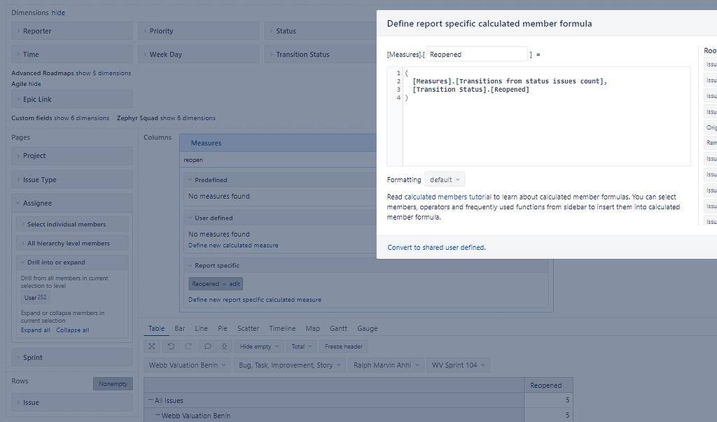 Show issues that were in 'Reopened' status and was assigned to a specific user - Questions ...