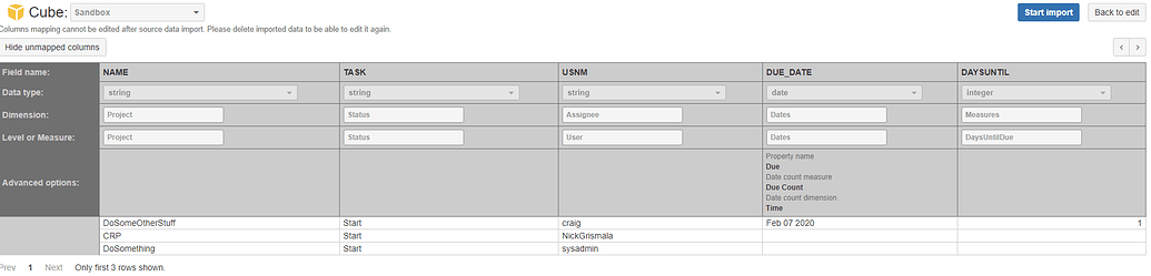 SQL Import and Simple Report Issues - Questions & Answers - eazyBI ...
