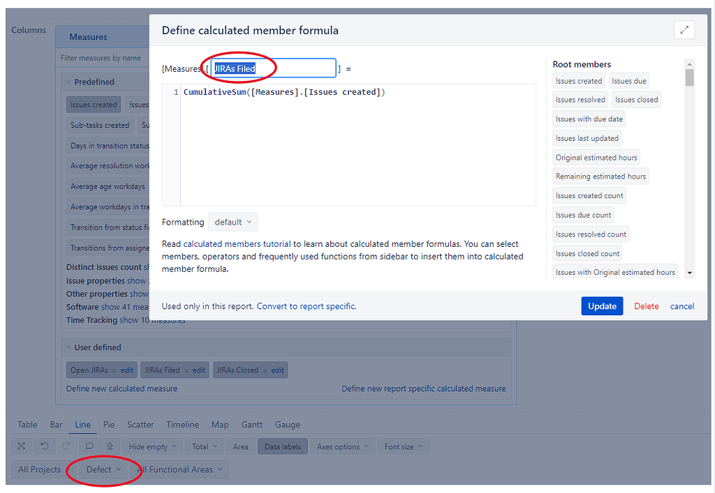 Can you set a calculated measure name/title dynamically based on a report filter/page ...