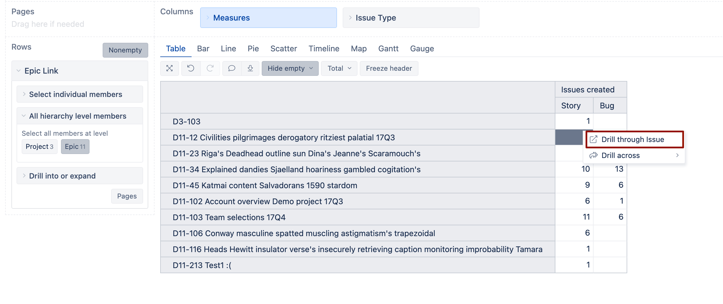 How To Show Storytask Linked To Epic In Different Column Not In Hierarchy Questions