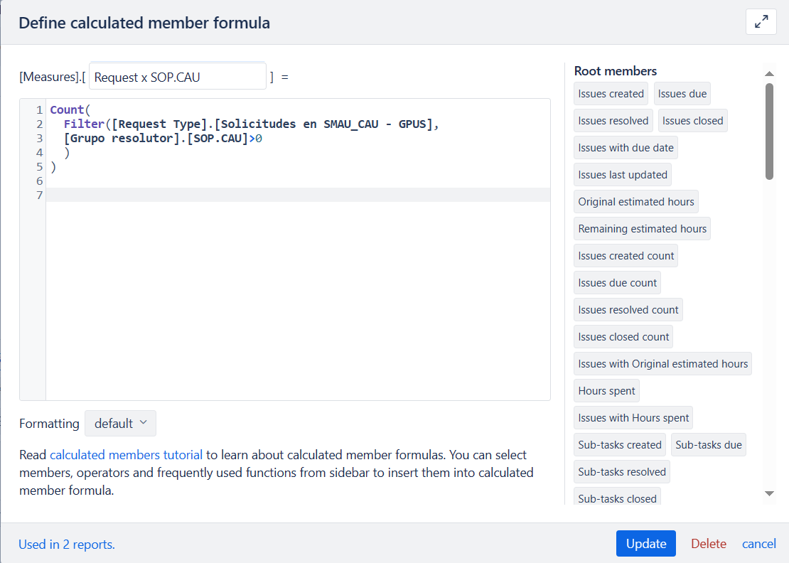 Create a filter with a calculated field - Questions & Answers - eazyBI Community
