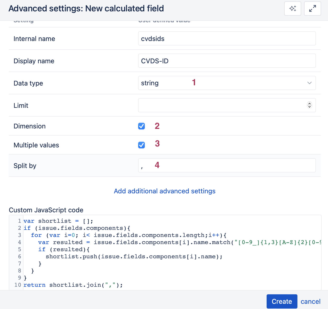 New Customfield As Dimension Show Component Names Matching Special Regex Questions And Answers